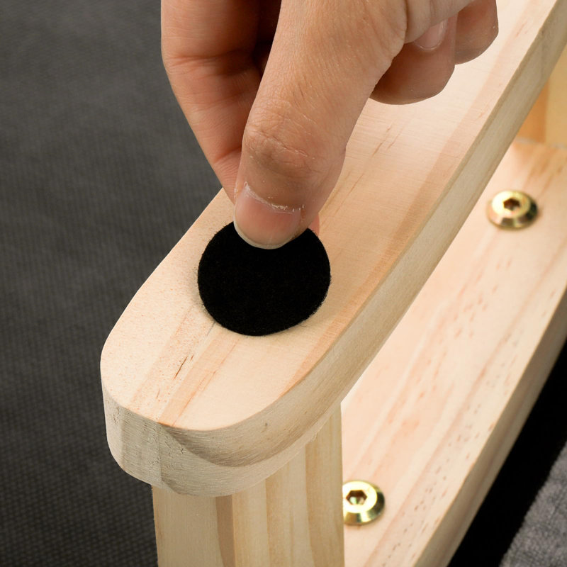 Latitude Run® Footstool Ottoman, Rectangle Fabric Foot Stool Rest With Wooden Legs And Non-Slip ...